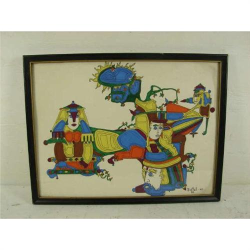 1967 abstract drawing by Moffat