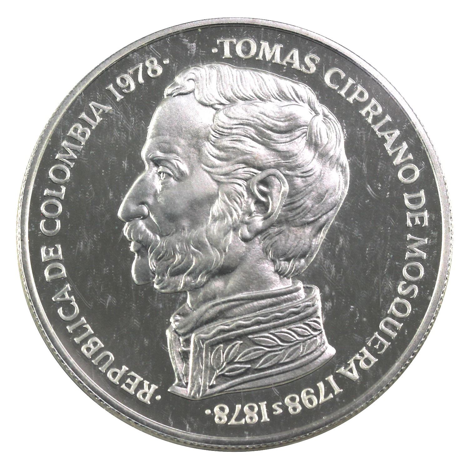 1978 Columbia 750 Pesos, Hummingbird .925 Proof Silver Coin (1.04oz ...