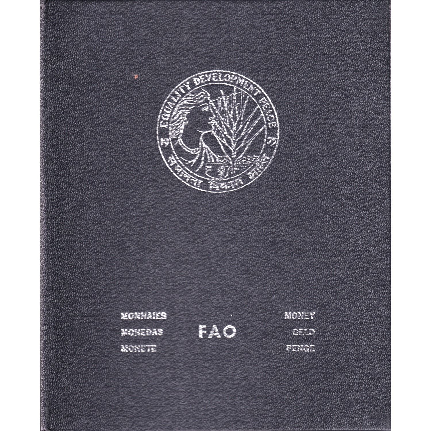 1975 FAO Money Album With 38 Coins & 4 Stamps - all original