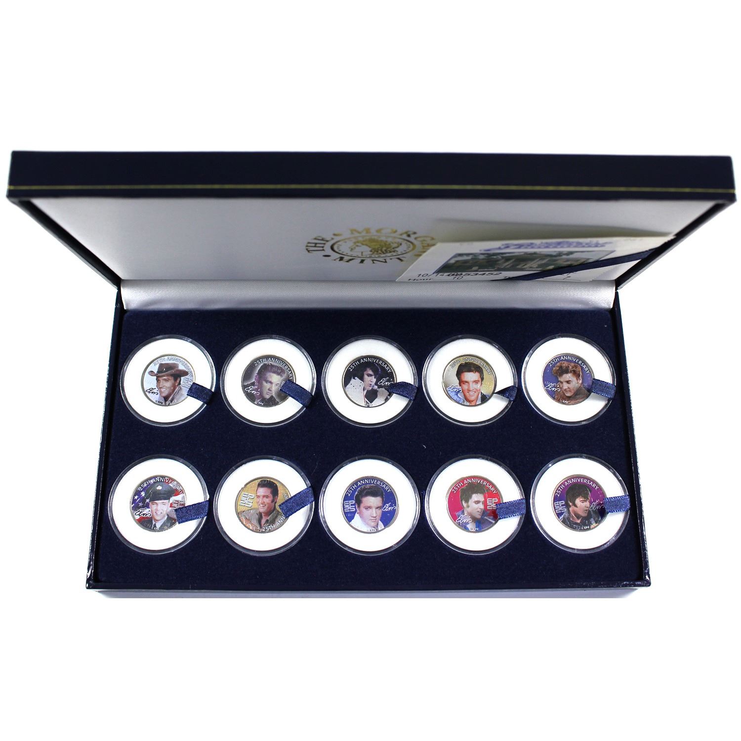 Circa 2002 Morgan Mint 10-coin Elvis Presley-25th Anniversary ...