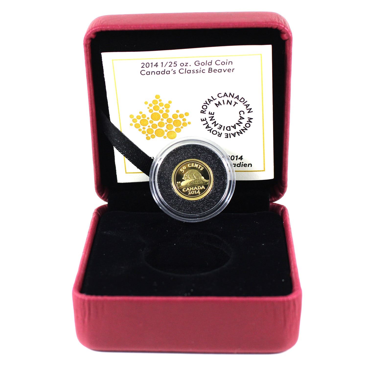 2014 50-cent Canada's Classic Beaver 1/25oz Fine Gold Coin in RCM ...