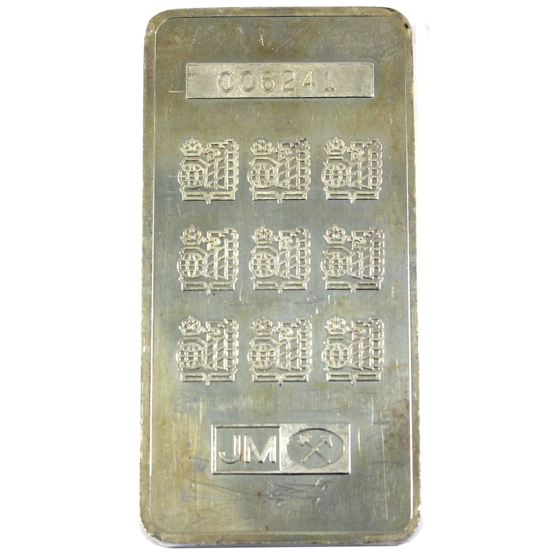 RARE! Johnson Matthey 10oz 'Royal Bank' Fine Silver Bar (Tax Exempt ...