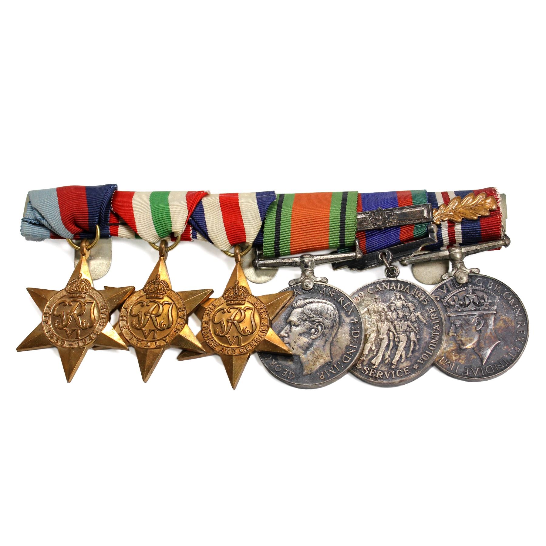 World War II medals: 1939-1945 Star, Italy Star, France and Germany ...