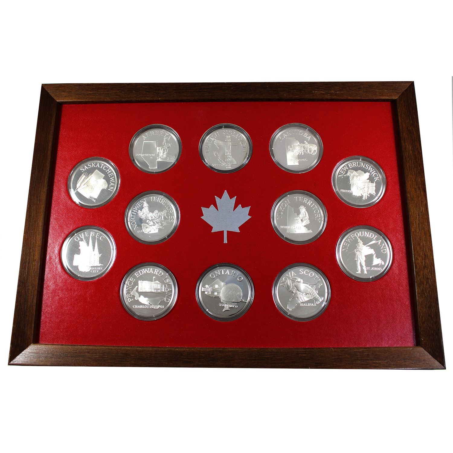 *Franklin Mint, Limited Edition, Provinces of Canada, 12-piece Set of ...