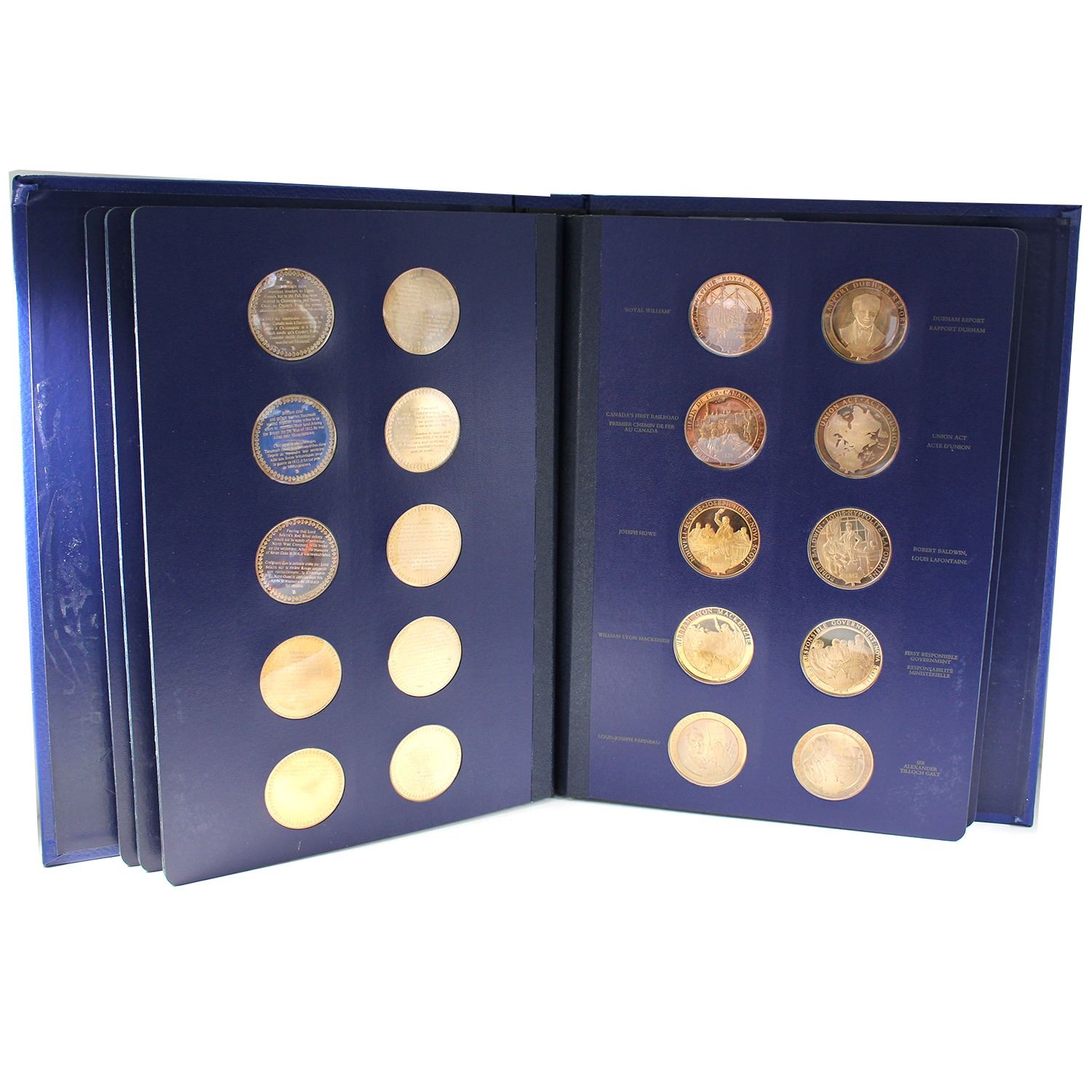 ** Wellings Mint- Medallic History of Canada Volume 1 & Volume 2. 100 ...