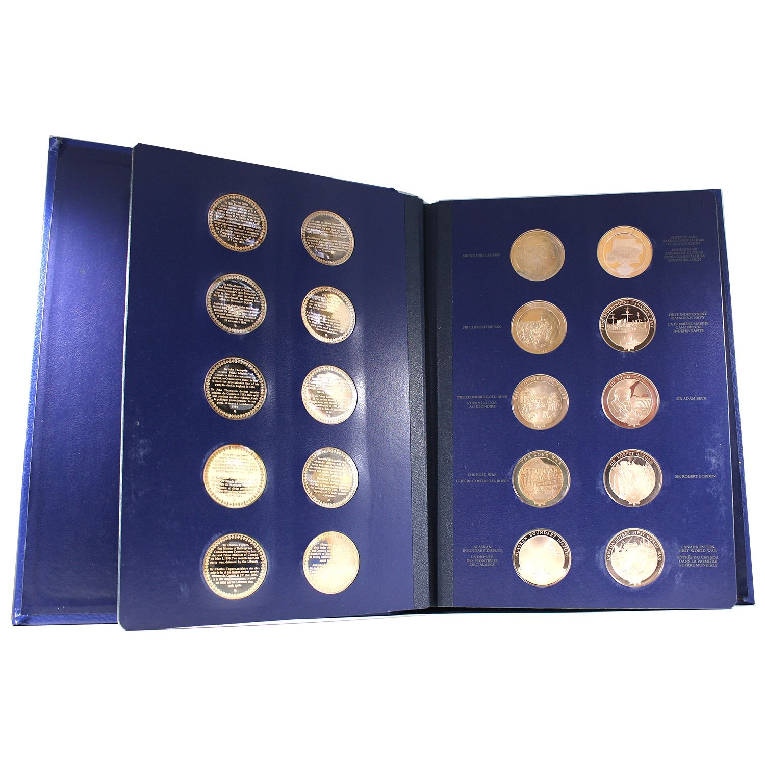 ** Wellings Mint- Medallic History of Canada Volume 1 & Volume 2. 100 ...