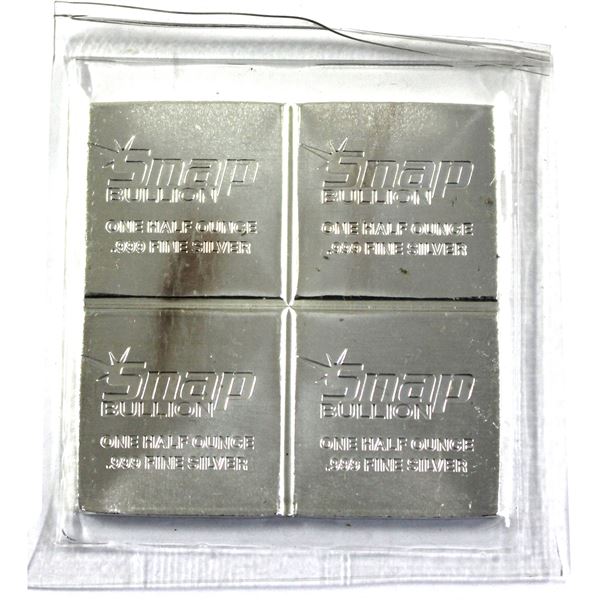 Elemental 2oz Snap Divisible Fractional .999 Fine Silver Bars. 4x 1/2oz ...