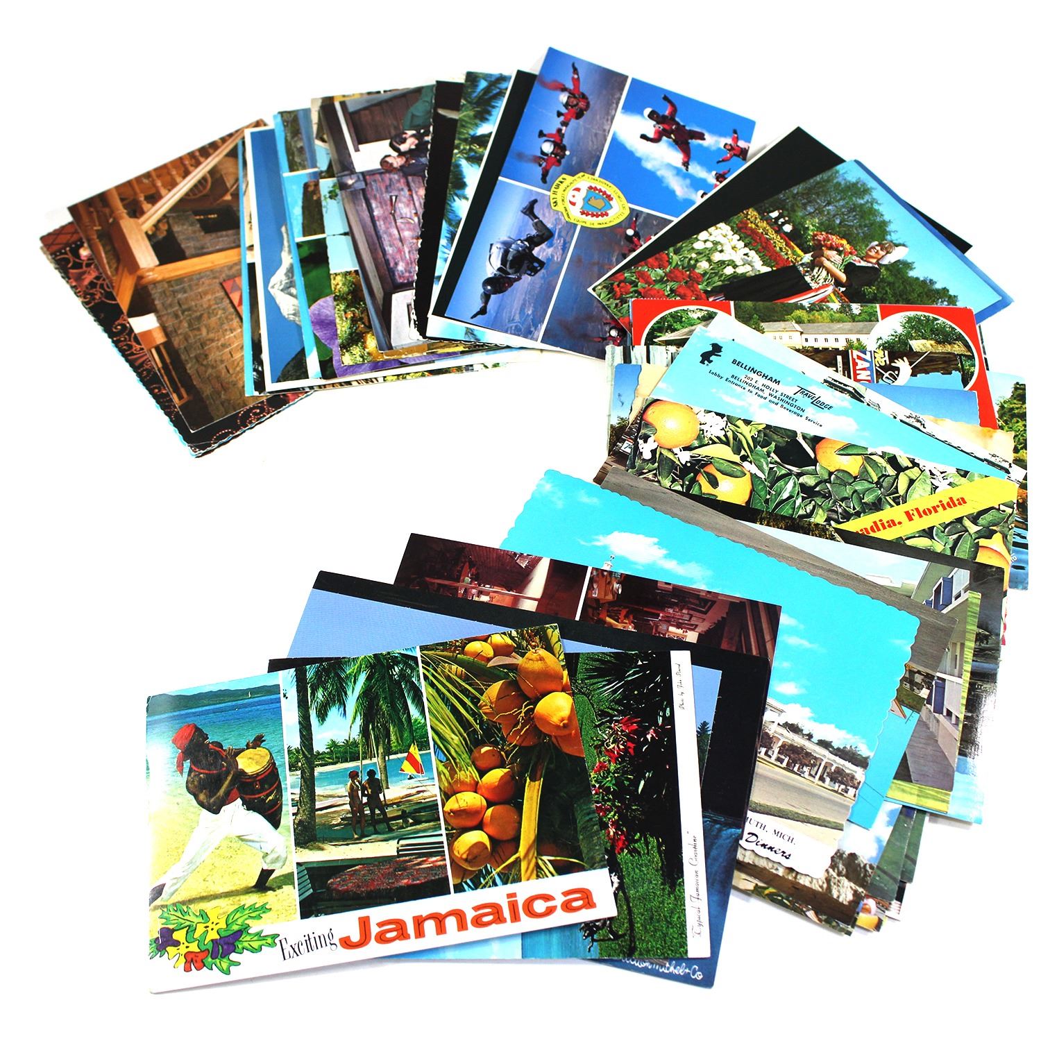 63x 1970s-1980s Assorted World Postcards. Notable Countries: Jamaica ...