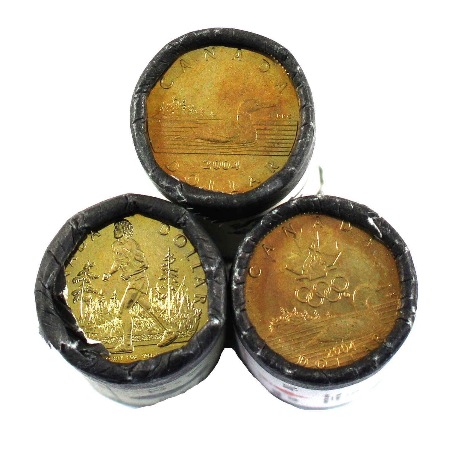2004 Loon $1, 2004 Lucky Loon $1 & 2005 Terry Fox Loon $1 Special Wrap ...