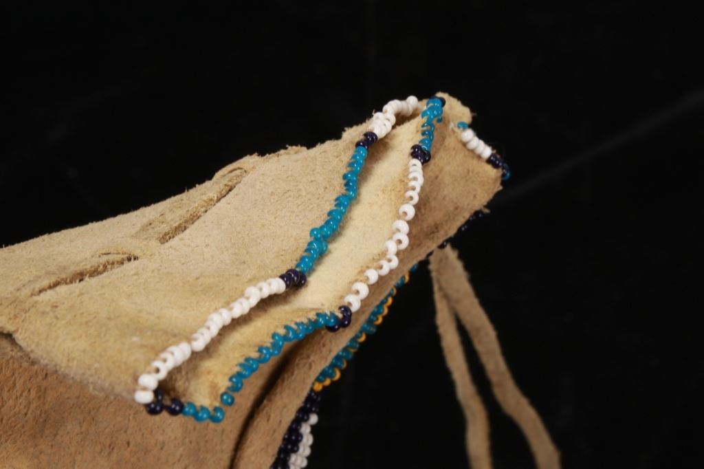 Northern Cheyenne Beaded Hide Pipe Tobacco Bag