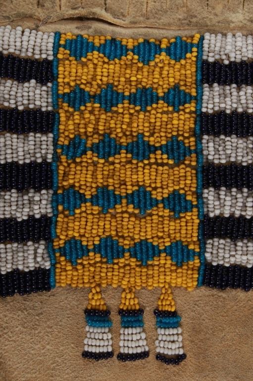 Northern Cheyenne Beaded Hide Pipe Tobacco Bag