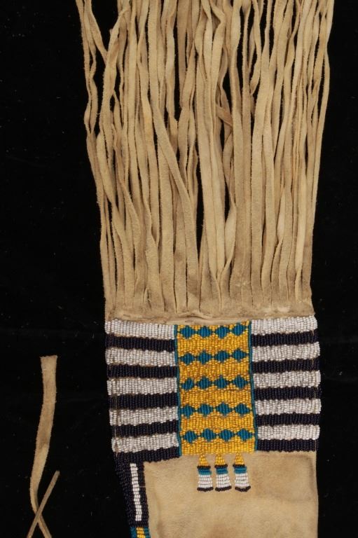 Northern Cheyenne Beaded Hide Pipe Tobacco Bag
