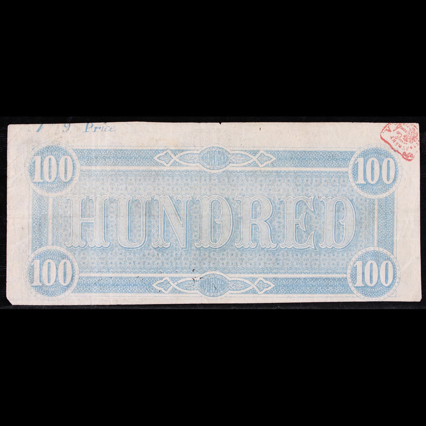 $100 Confederate bill, 1864 Lucy Holcombe Pickens, the Queen of the ...
