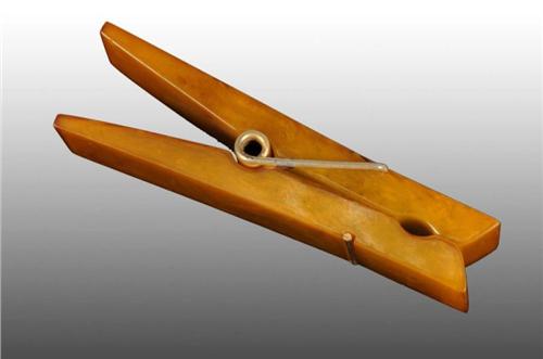 Oversized Bakelite Clothes Pin Clip.