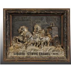 Relief Milliken's Stove Enamel Paints Sign.