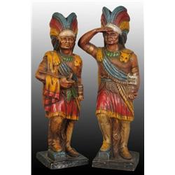 Lot of 2: Styrofoam Indian Chief Figures.