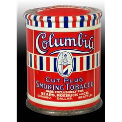 Columbia Slip-Top Tobacco Canister.