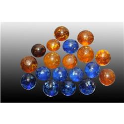 Lot of 19: Mica Marbles.