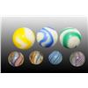 Lot of 7: Marbles.