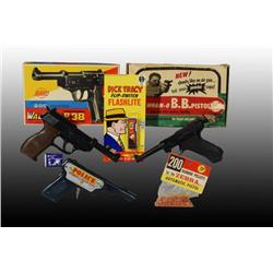 Lot of 4: Toy Gun & Police Detective Items.