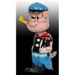 Linemar Mechanical Hopping Popeye Wind-Up O/B