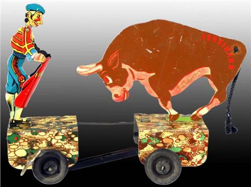 Marx Disney Ferdinand the Bull & Matador Toy.