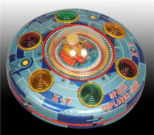 X-7 Space Explorer Ship Battery-Operated Toy.