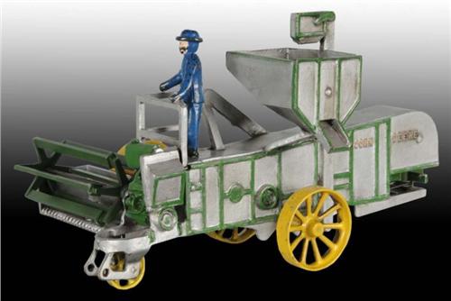 Cast Iron Vindex John Deere Combine Toy.