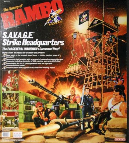 Rambo STRIKE Headquarters Action Figure Play Set.