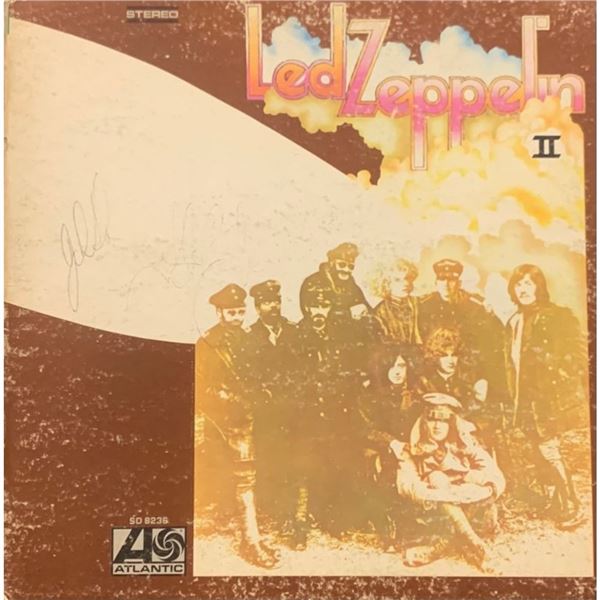 Signed Led Zeppelin II Album Cover