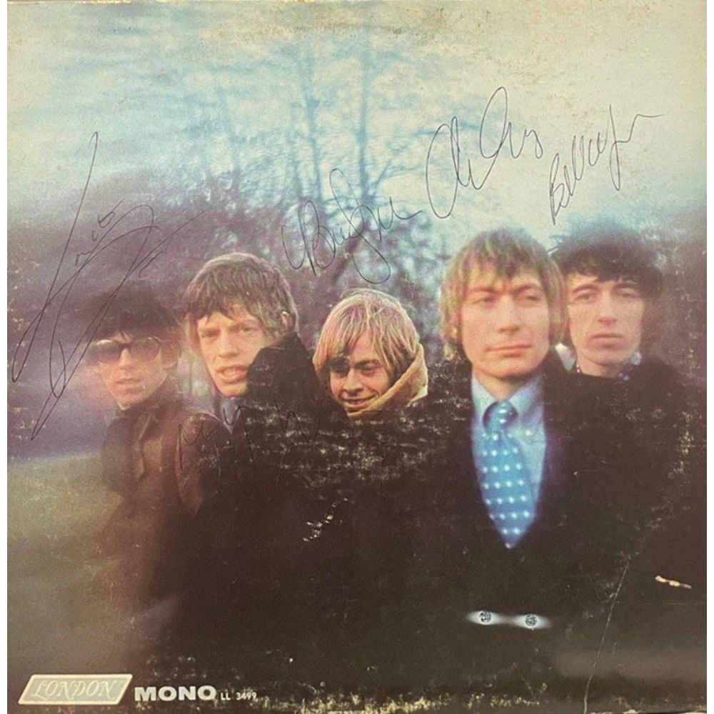 RARE Signed Rolling Stones Signed Between The Buttons Album Cover