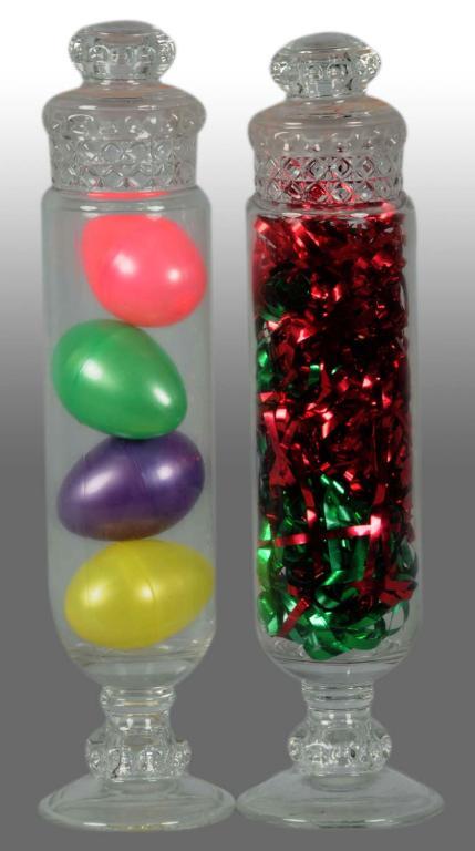 Lot of 2: Dakota Cylinder Candy Jars.