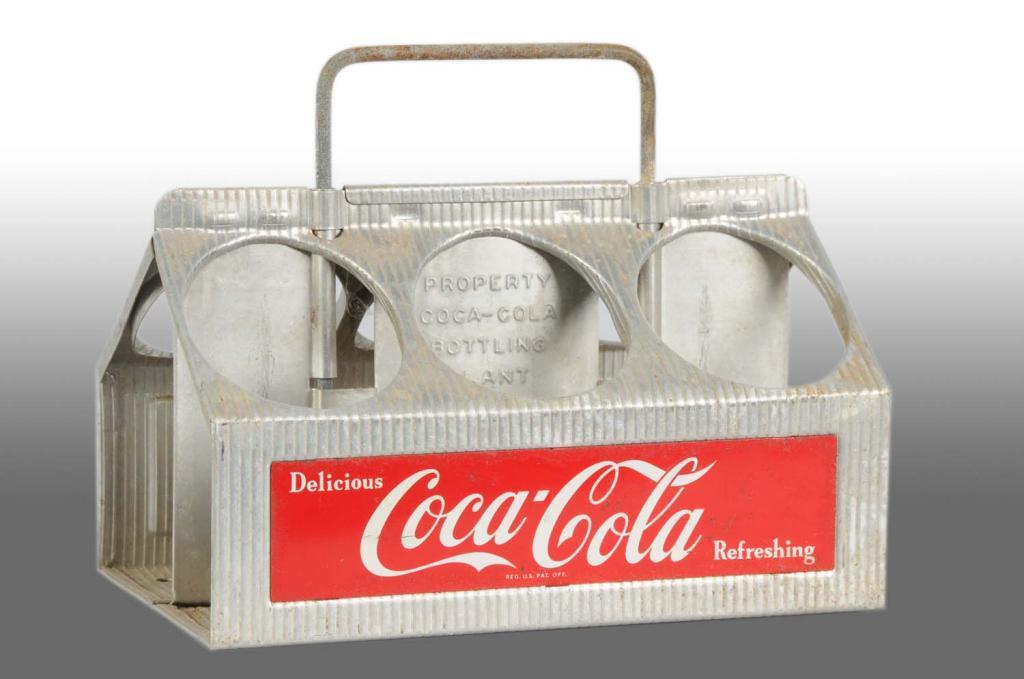 Aluminum Coca-Cola 6-Pack Carrier.