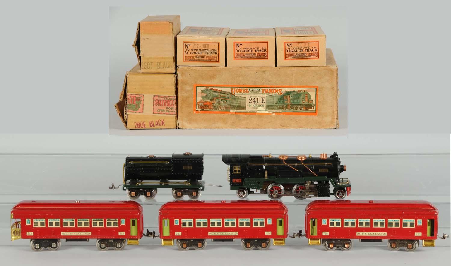 Lionel No. 241E O-Gauge Passenger Set.