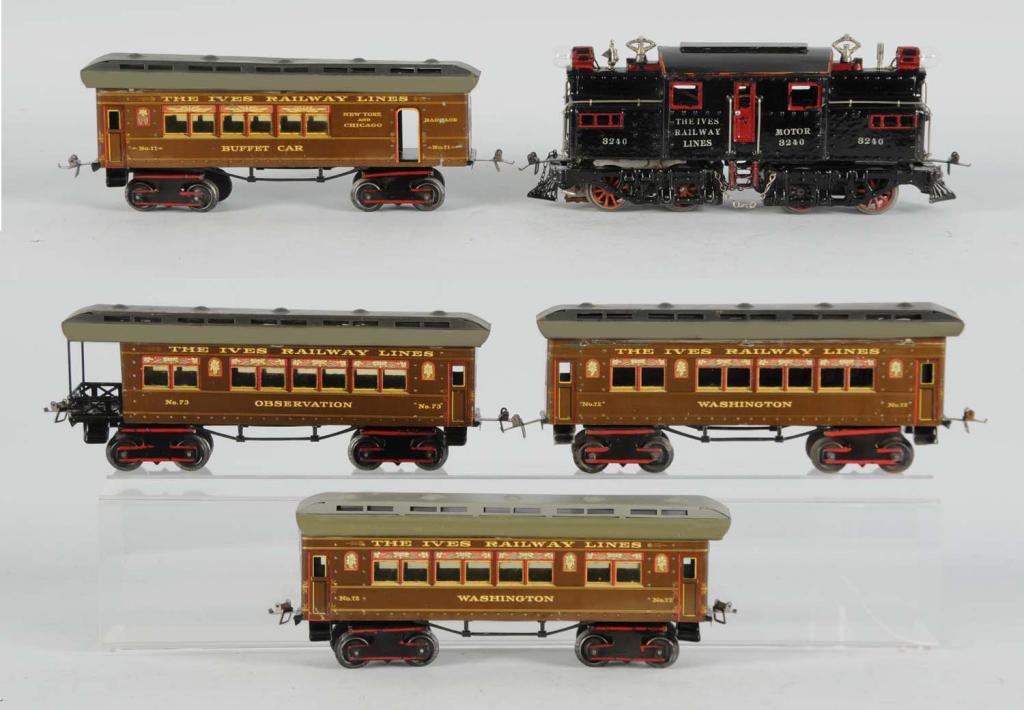 Ives No. 3240 1-Gauge Passenger Set.