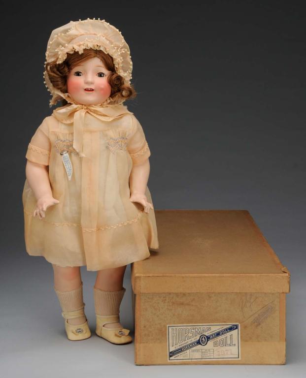 Horsman Composition/Cloth Dolly Rosebud Mama Doll.