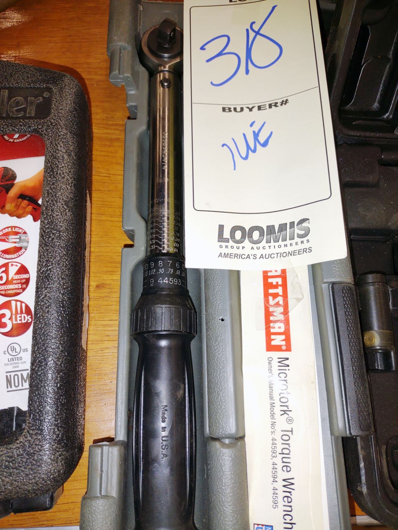 NEW CRAFTSMAN MICROTORK 1/2 IN. DRIVE TORQUE WRENCH w/CARRYING CASE