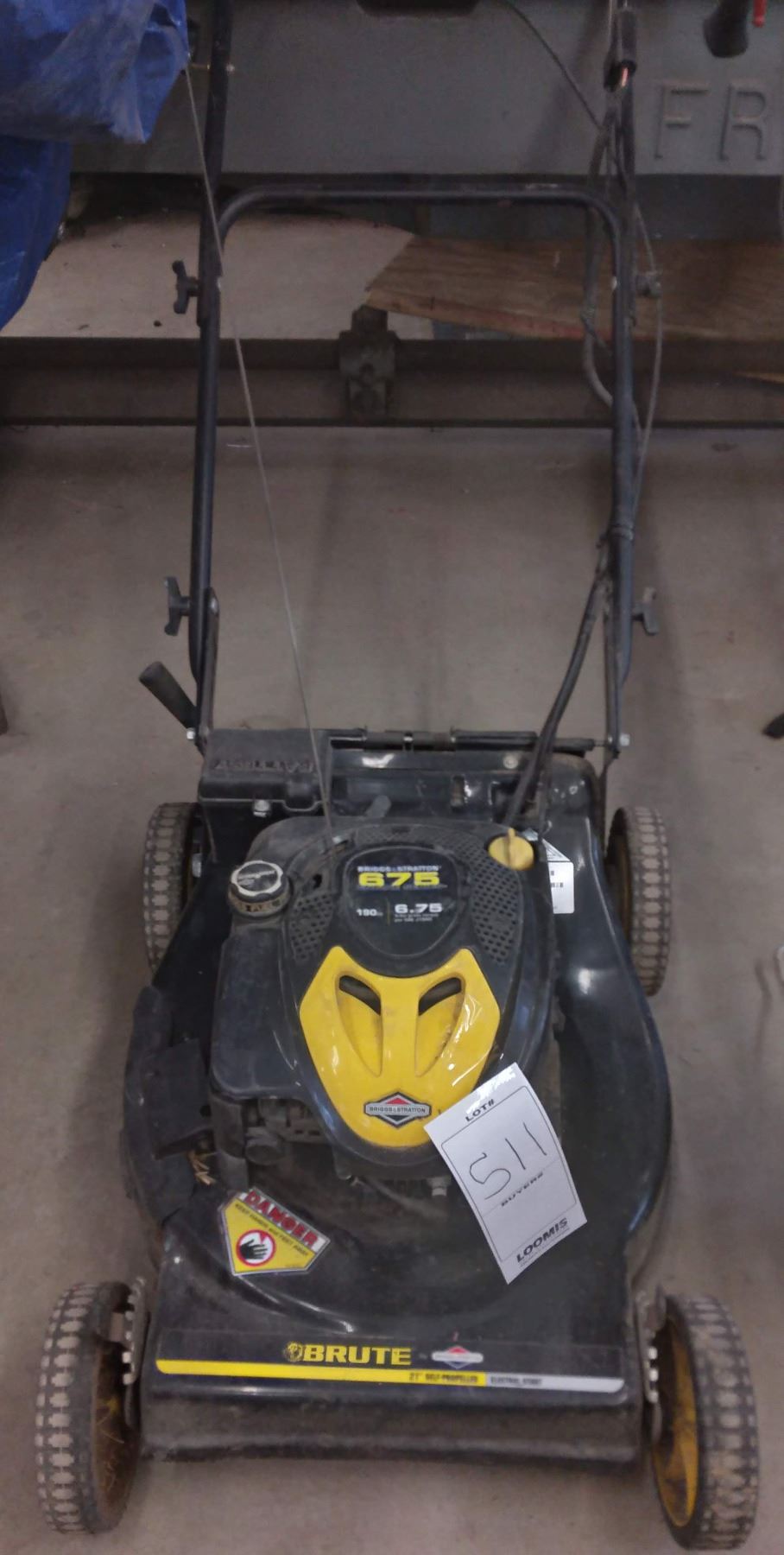 21" SELF PROPELLED BRUTE MOWER, W// BRIGGS & STRATTON 675 SERIES ENGINE ...
