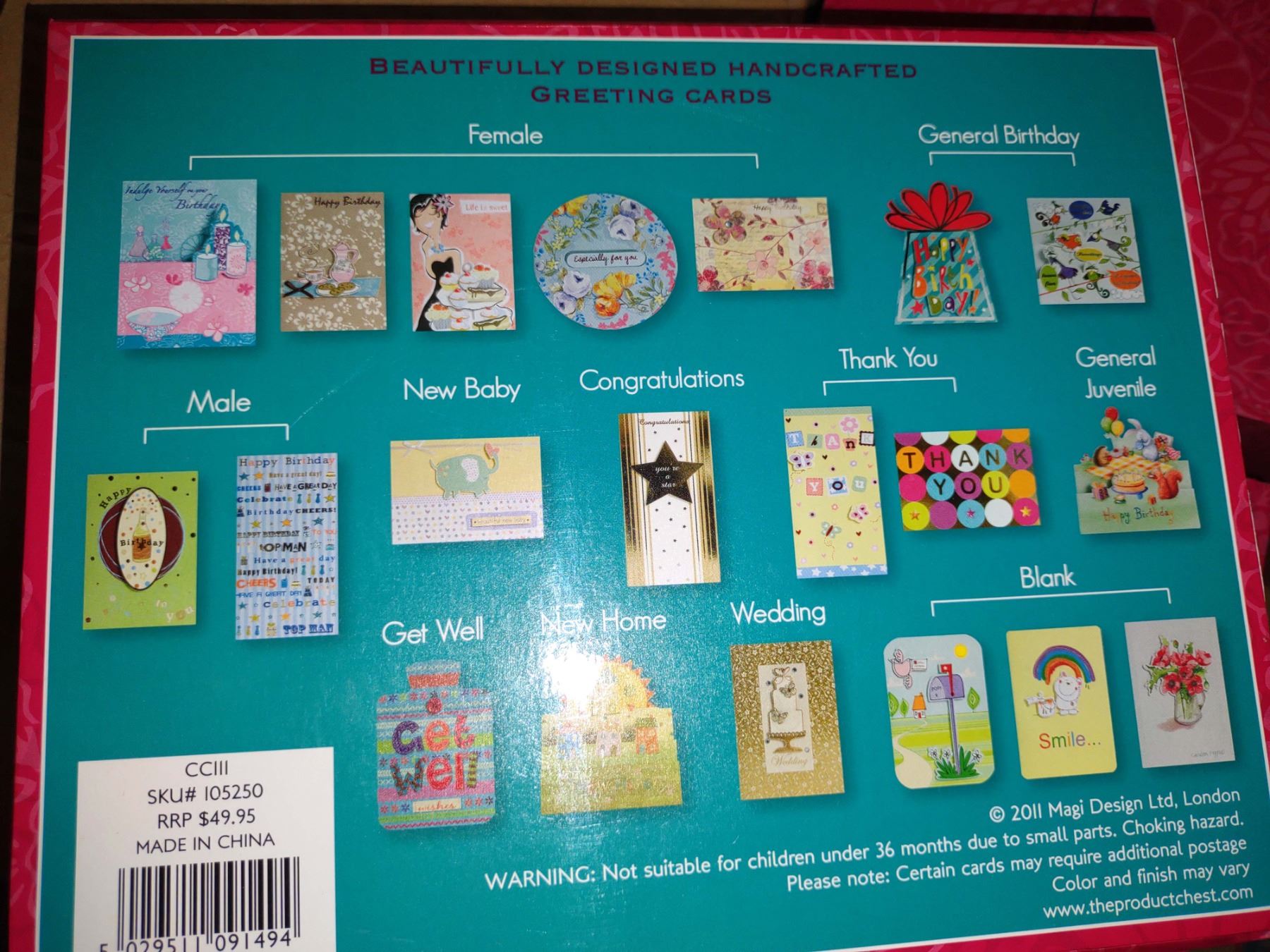 CARD CHEST ASSORTED HIGH END GREETING CARDS / PP OVER $100.00 SOLD BY ...