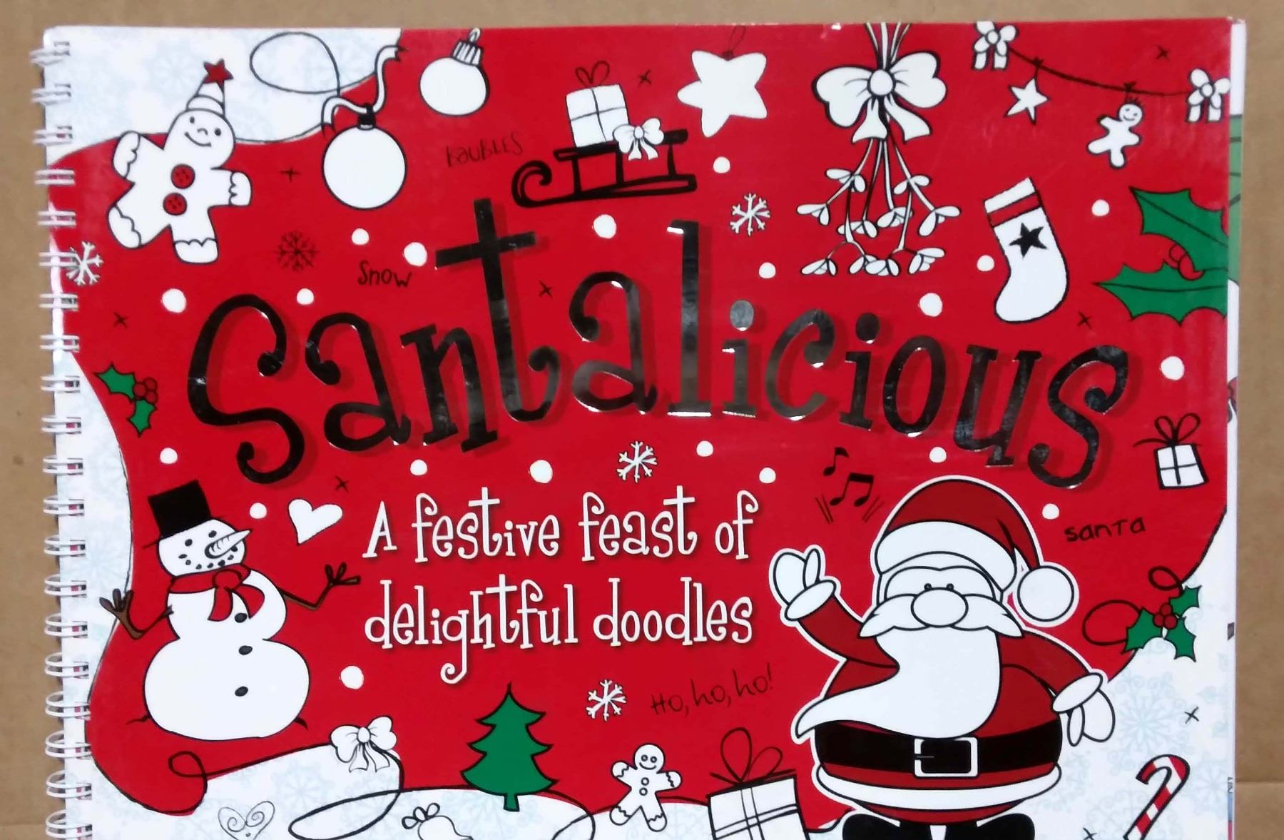 SANTALICIOUS: A FESTIVE FEAST OF DELIGHTFUL DOODLES, 80 FRAMES, 80 ...