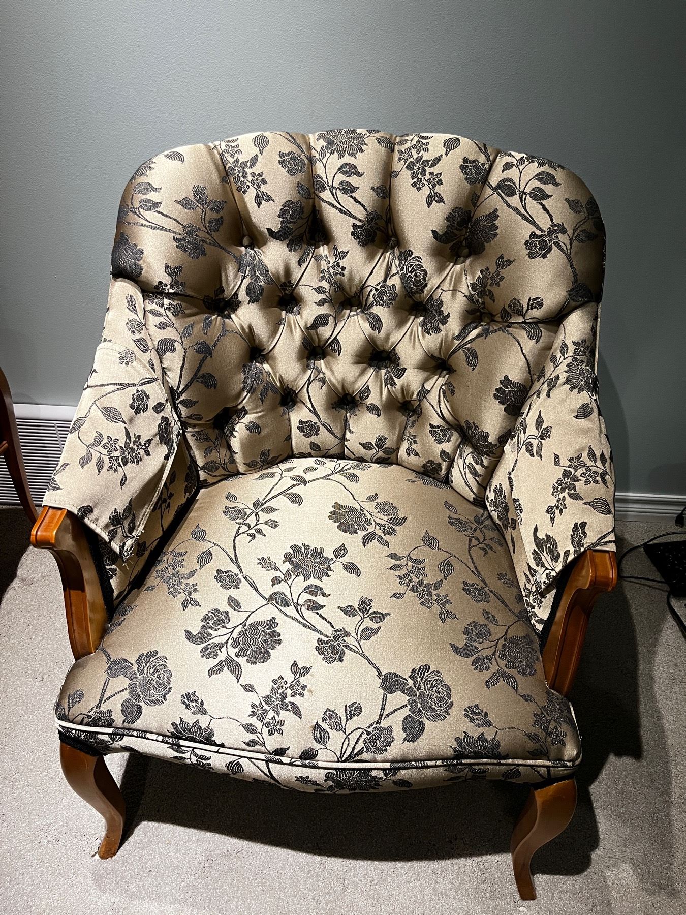 Victorian Button Back Chair