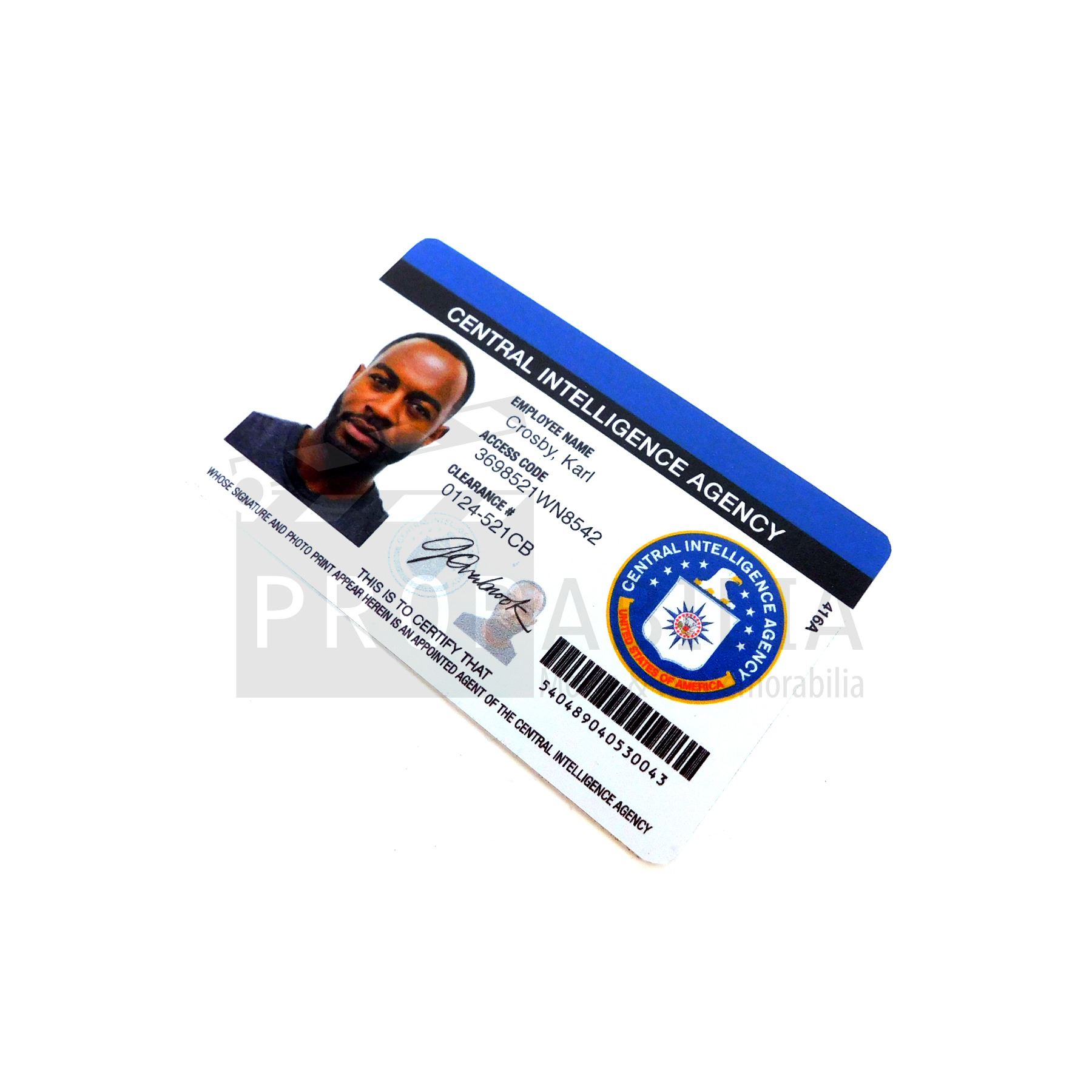 Suicide Squad (WB, 2016) - Karl Crosby CIA Pass (0844)