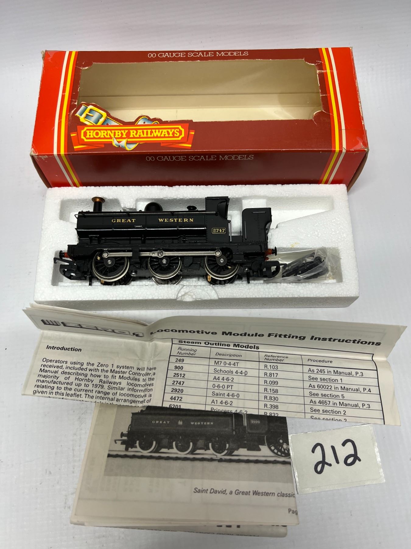 Hornby England 00 Scale Great Western #2747 Train Locomotive w/box ...