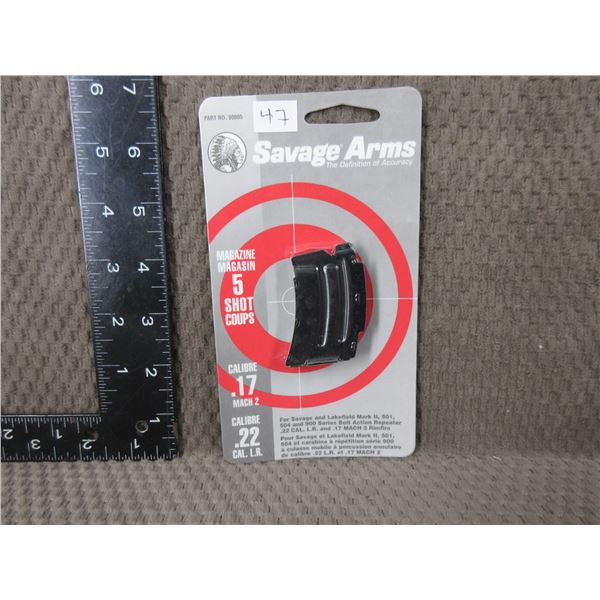 NEW - Savage Mach 2 - .22 Cal L.R. 5 Shot Magazine NEW - Savage Mach 2 - .22 Cal L.R. 5 Shot Magazine