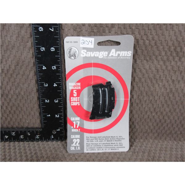 NEW - Savage Mach 2 - .22 Cal L.R. 5 Shot Magazine NEW - Savage Mach 2 - .22 Cal L.R. 5 Shot Magazine