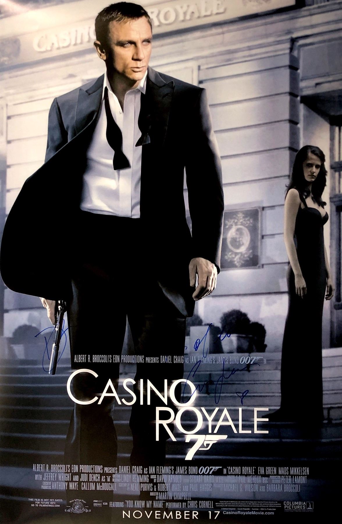 Daniel Craig Autograph James Bond 007 Poster