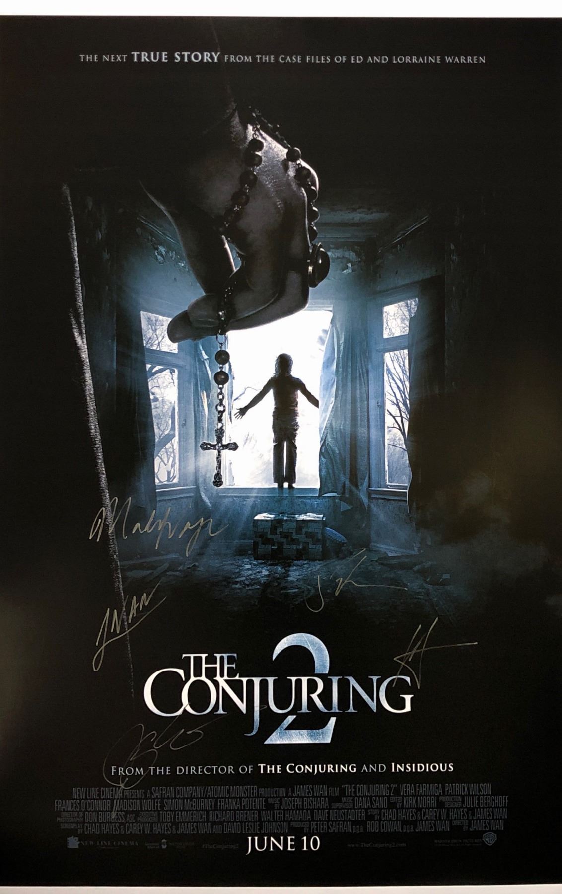 Conjuring 2 Poster James Wan Autographed Autograph