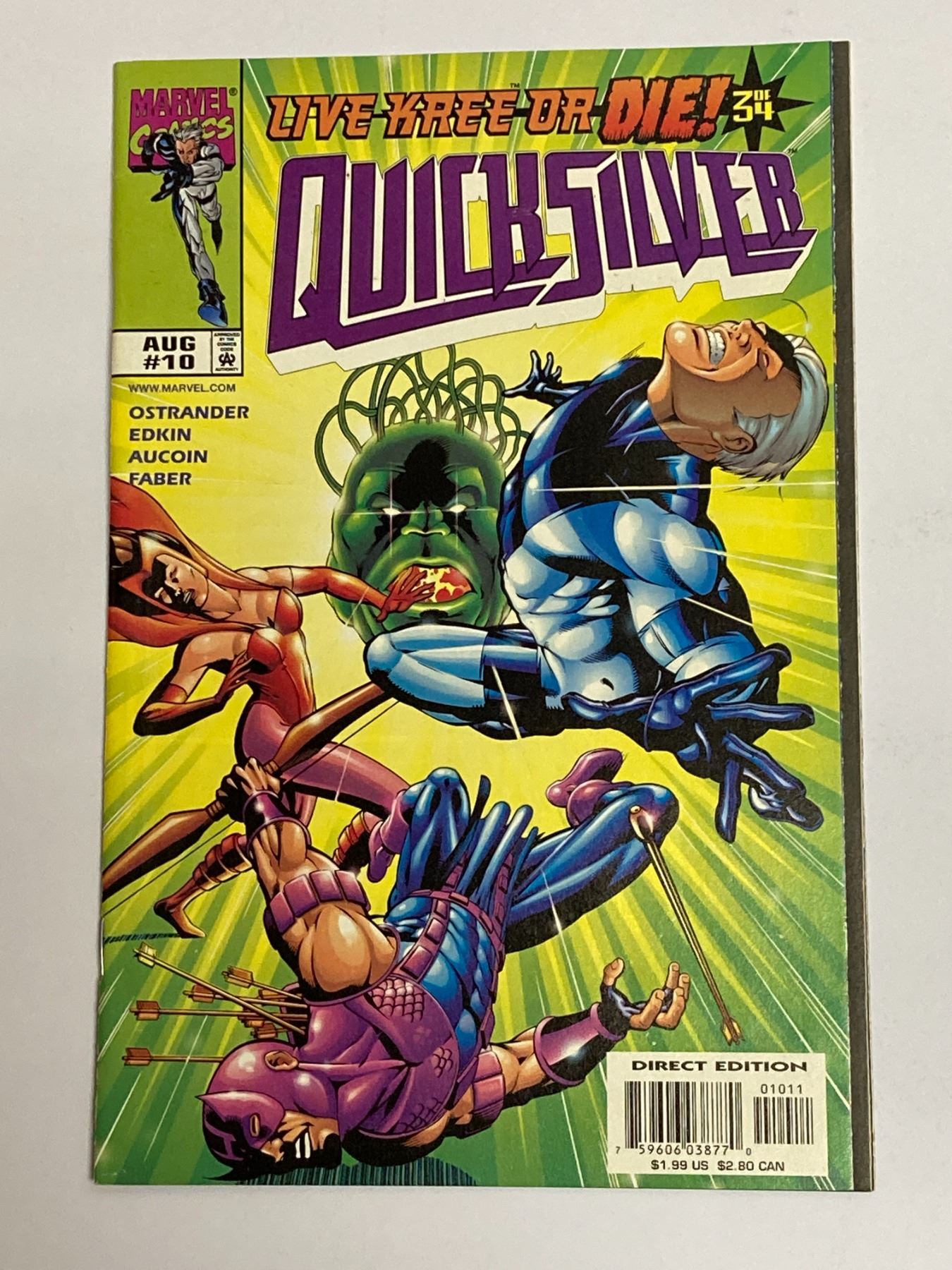Quicksilver #10 Vintage Marvel Comic Book