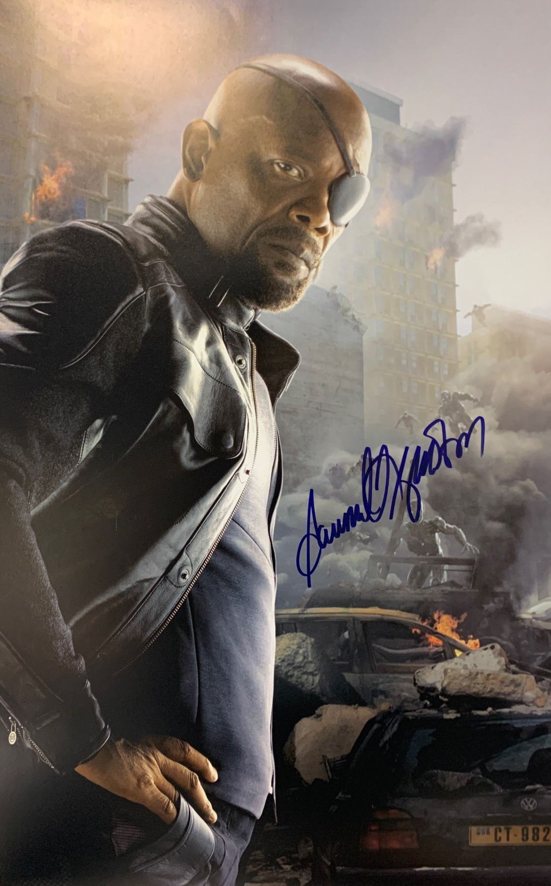 Autograph Avengers Samuel L Jackson Poster