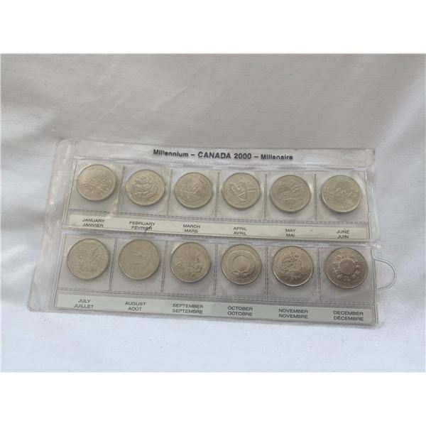Millennium Canada 2000 quarter set